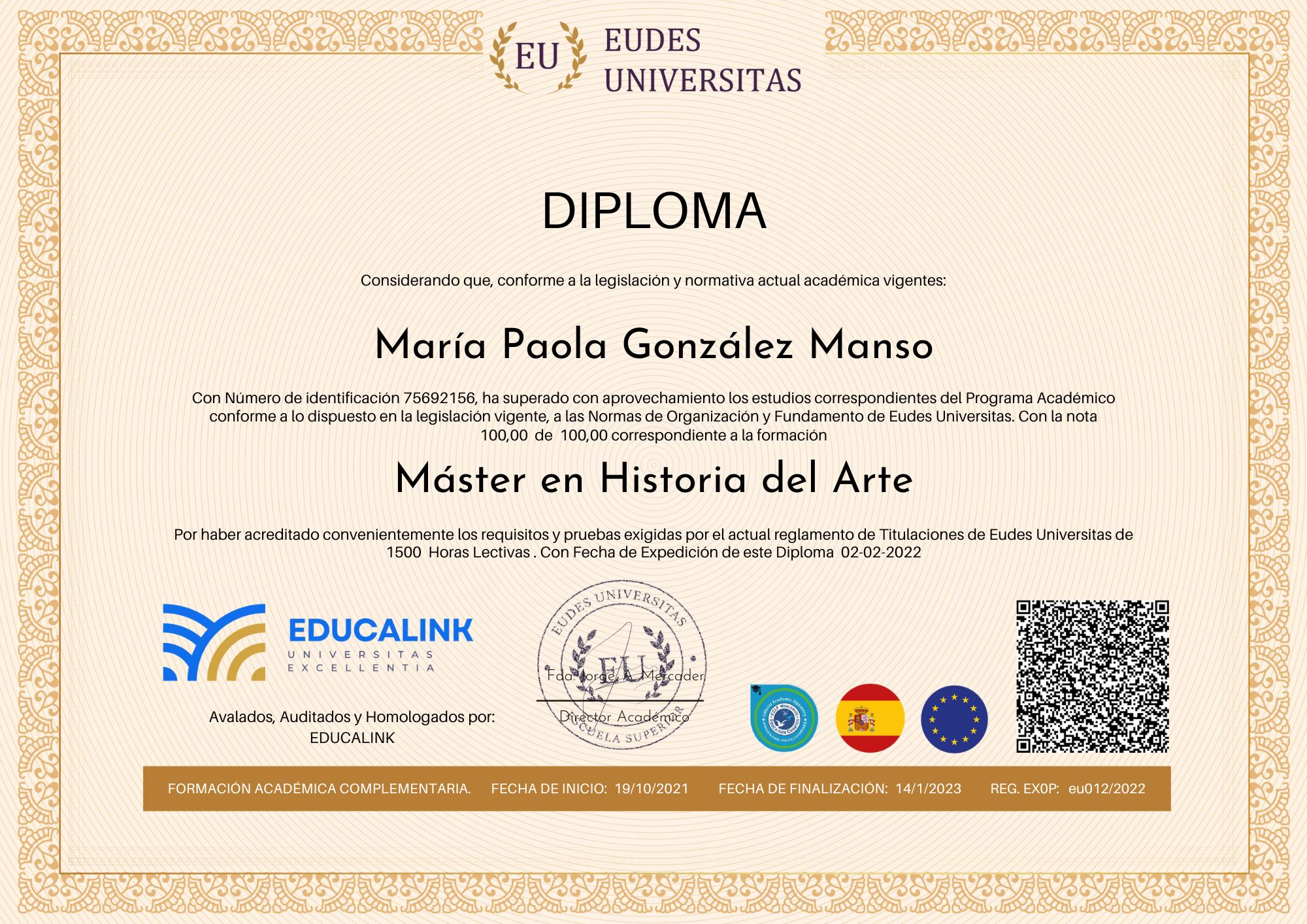 Terapeuta Diplomado en Psicología Holística - Eudes Universitas